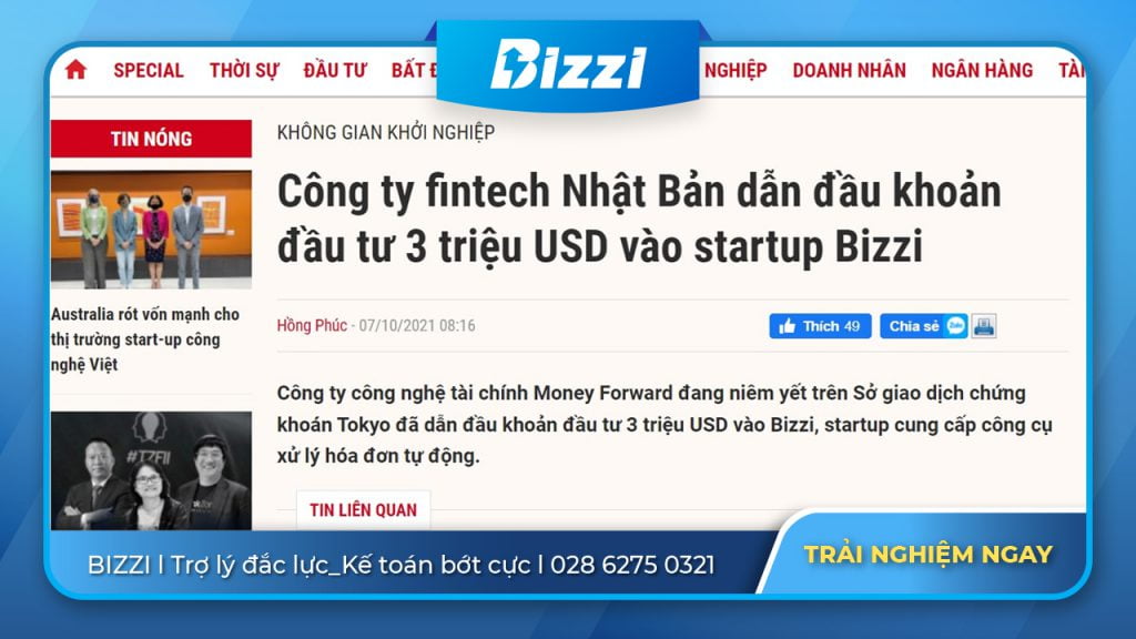 Start-up Bizzi: Gọi Vốn Thành Công 3 Triệu USD - Bizzi